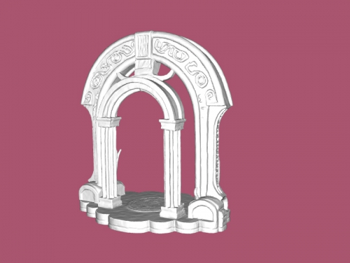 Fantasy gate free 3d model - download stl file