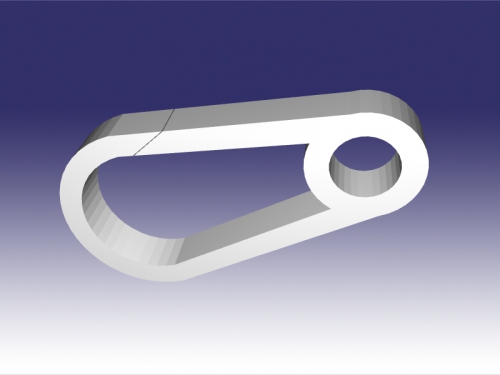 Carabiner free 3d model - download stl file