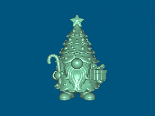 Gnome with a gift free 3d model - download stl file